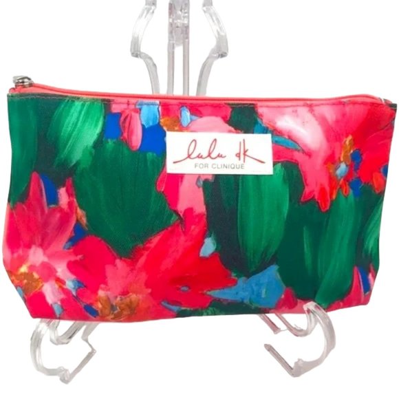 Lulus | Bags | Lulu Dk Clinique Bright Floral Cosmeticmakeup Bag | Poshmark